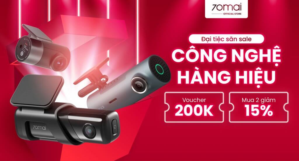 70MAI - Thương hiệu camera, phụ kiện ô tô bứt phá cùng Shopee Mall